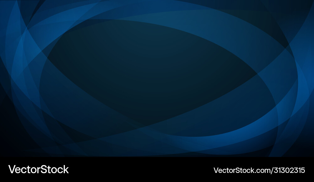 Dark Blue Curved Lines Abstract Background Vector Image