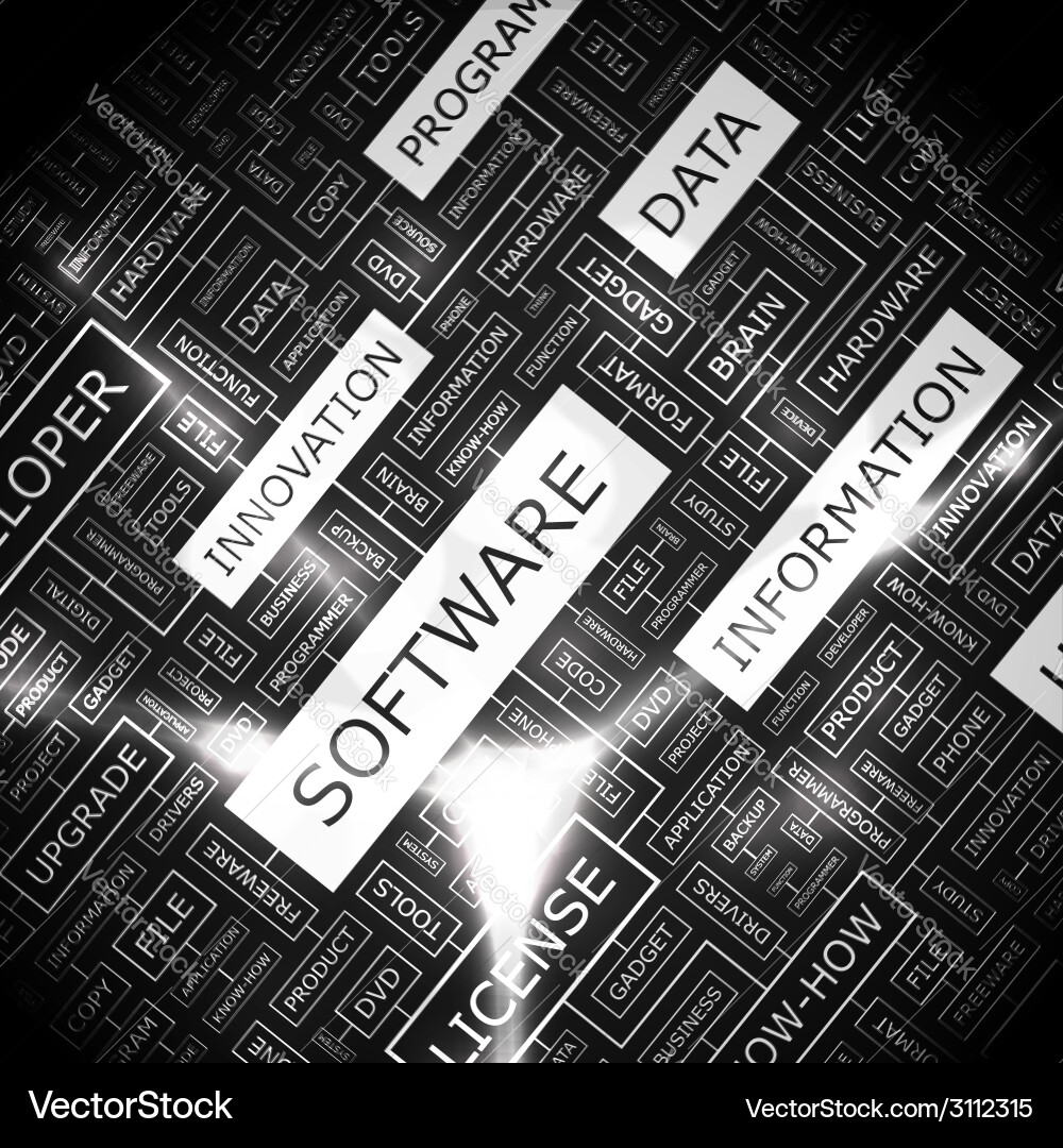 Software Royalty Free Vector Image - VectorStock