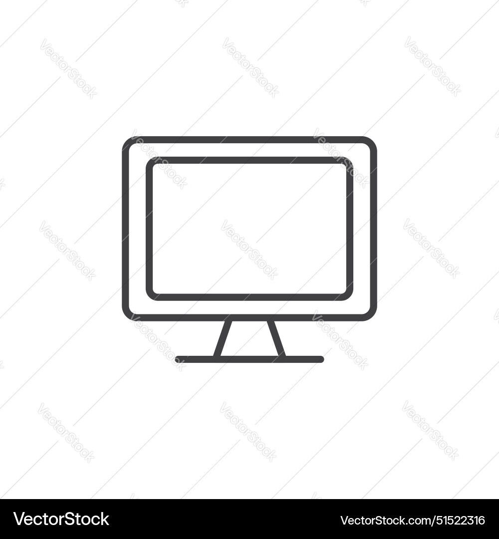 Computer screen icon Royalty Free Vector Image