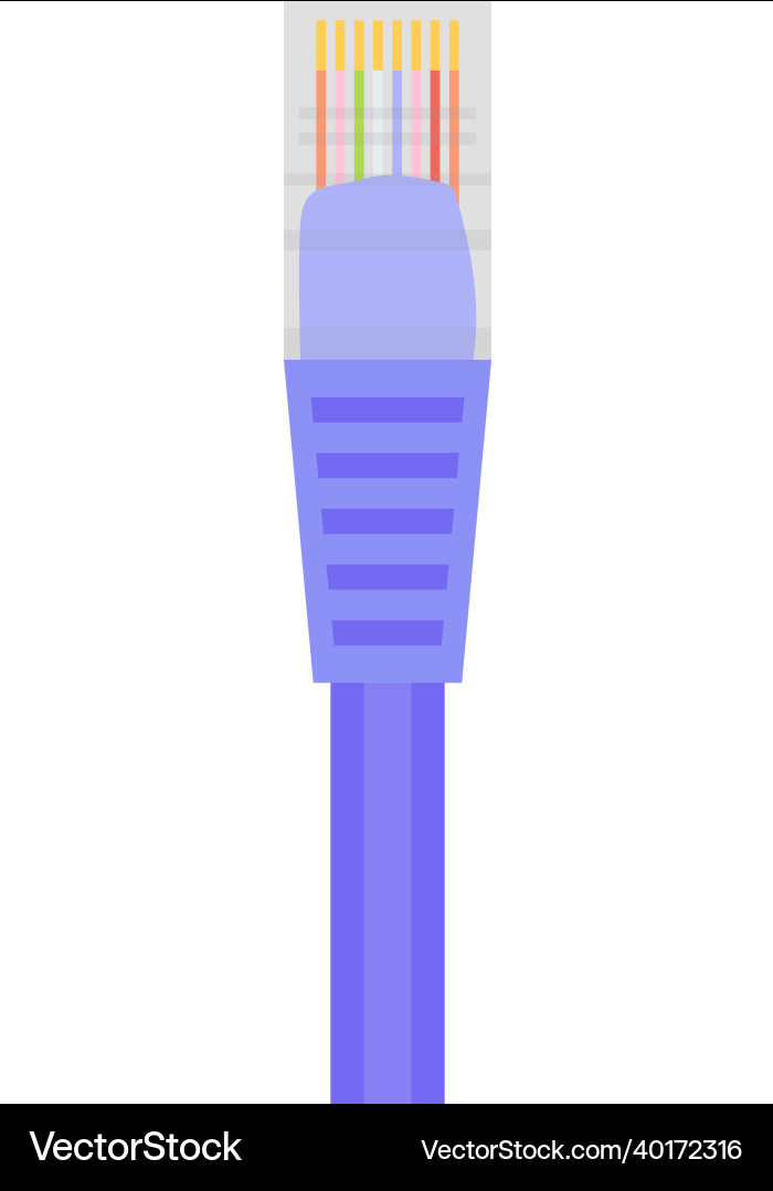 Ethernet Kabel Lizenzfreies Vektorbild - VectorStock