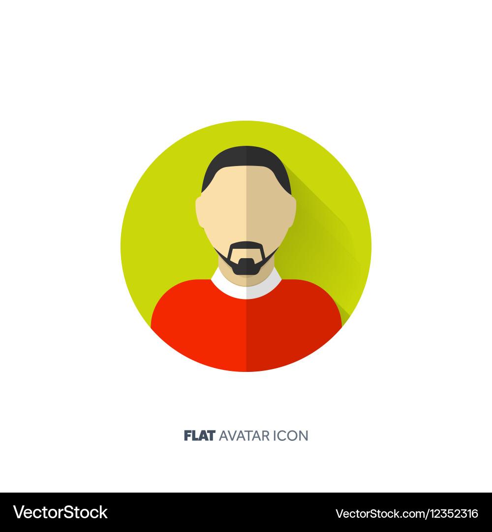 Flat Style Person Icon Royalty Free Vector Image