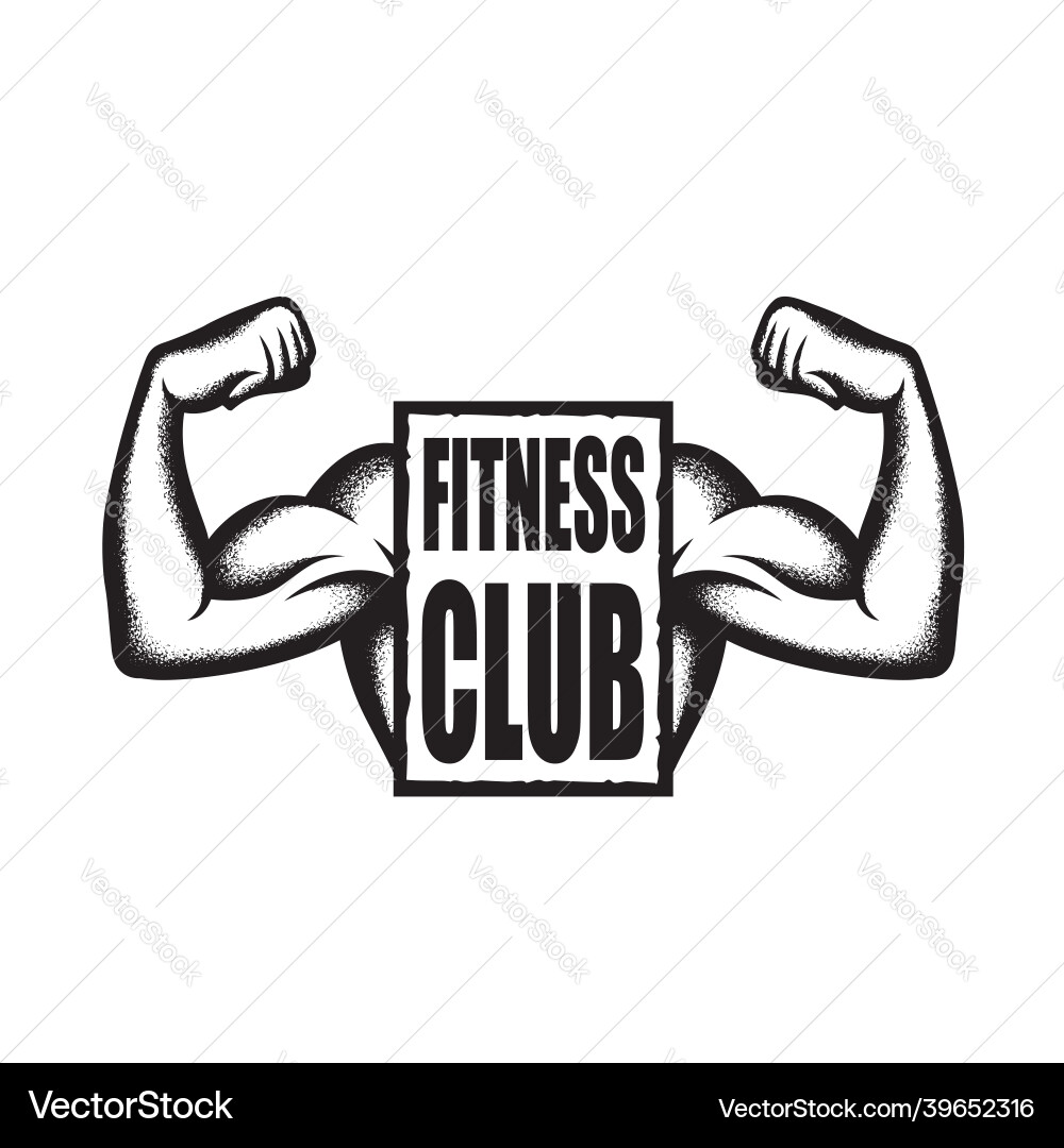 Strong muscular arm Royalty Free Vector Image - VectorStock