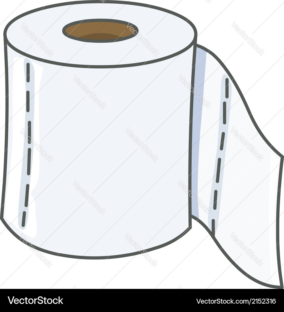 Toilet paper Royalty Free Vector Image - VectorStock