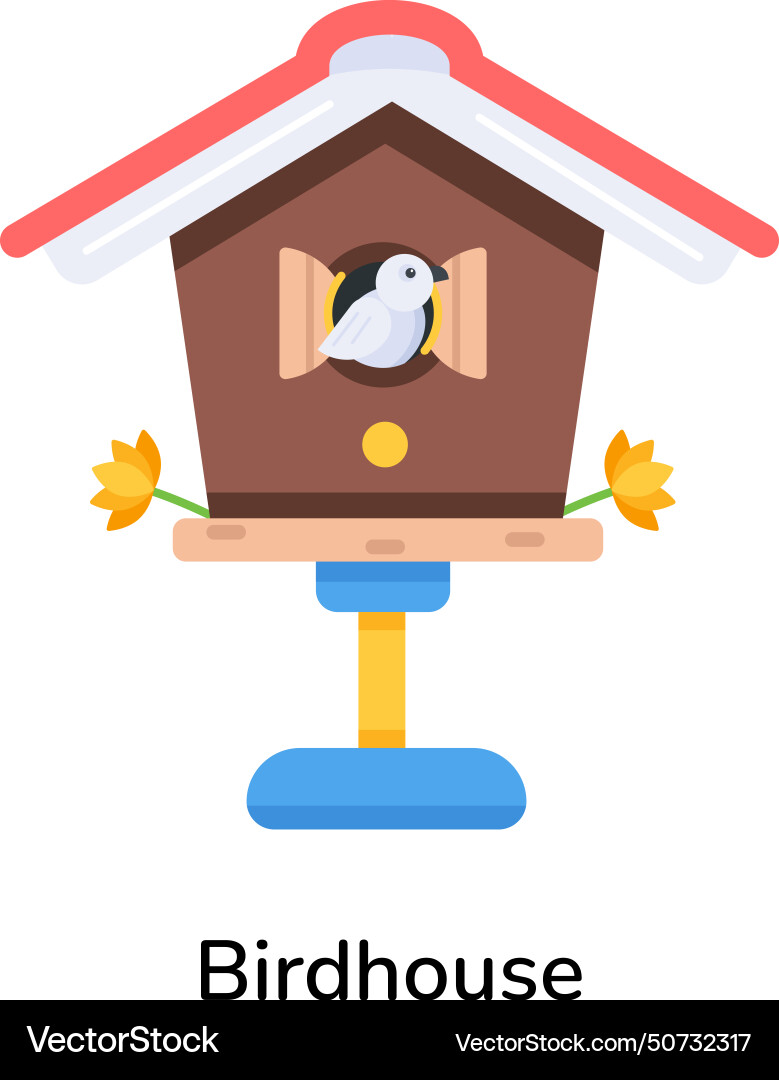 Birdhouse Royalty Free Vector Image - VectorStock