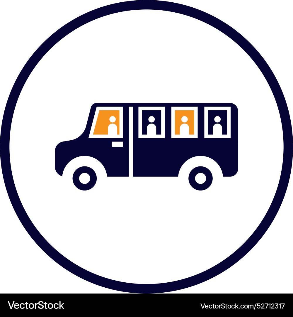 Bus car school truck icon Royalty Free Vector Image