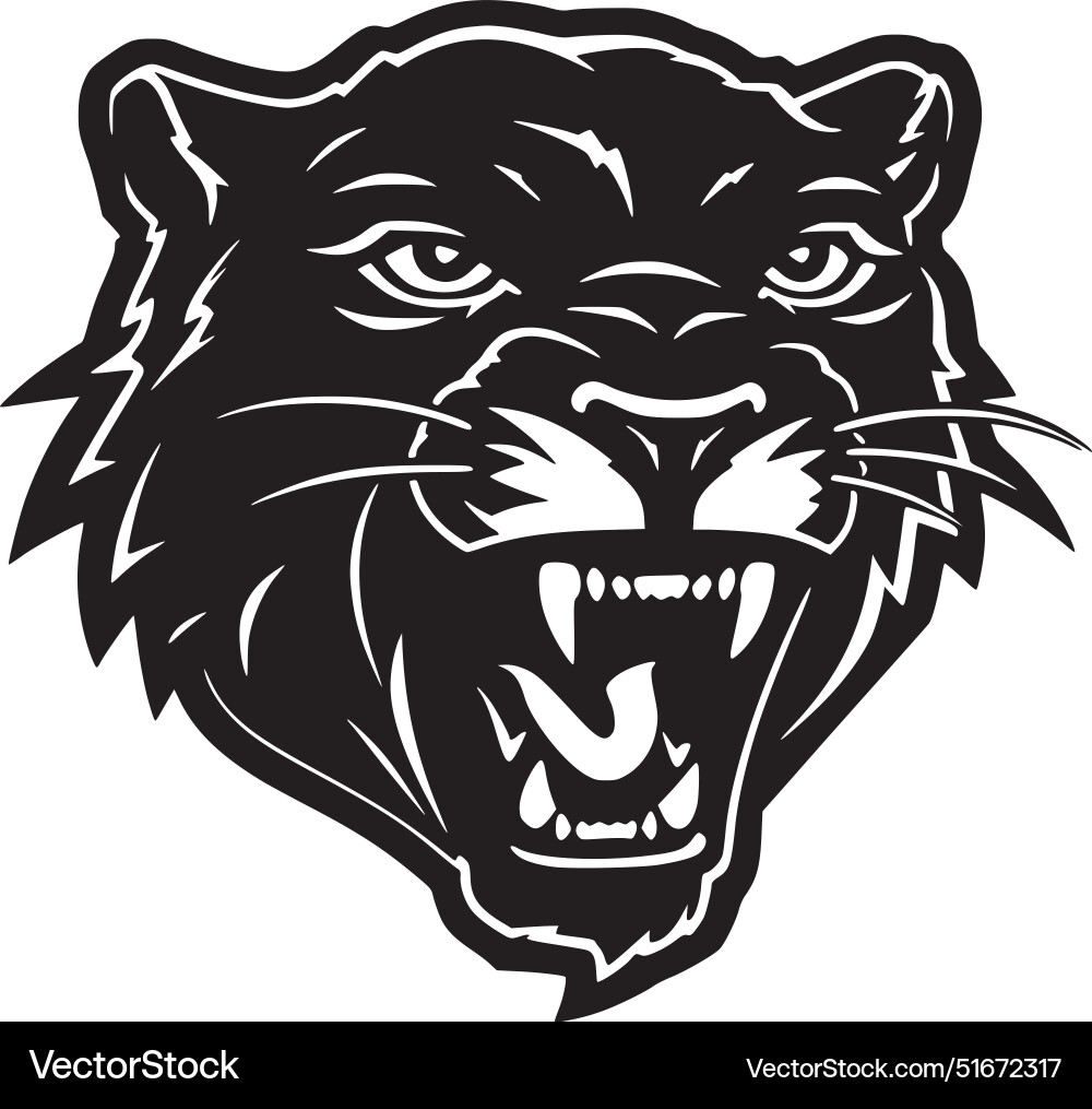 Panther - minimalist and simple silhouette Vector Image