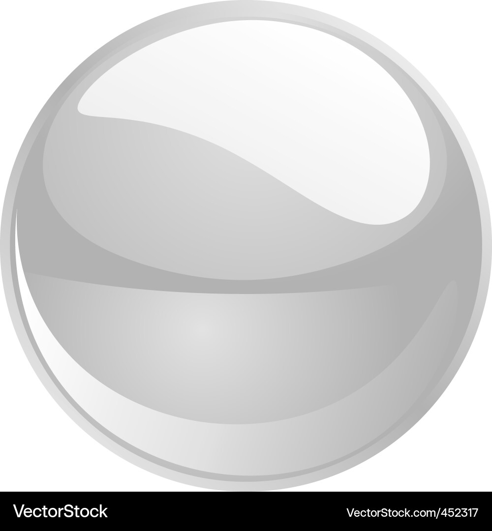 Shiny Glossy Sphere Royalty Free Vector Image - VectorStock