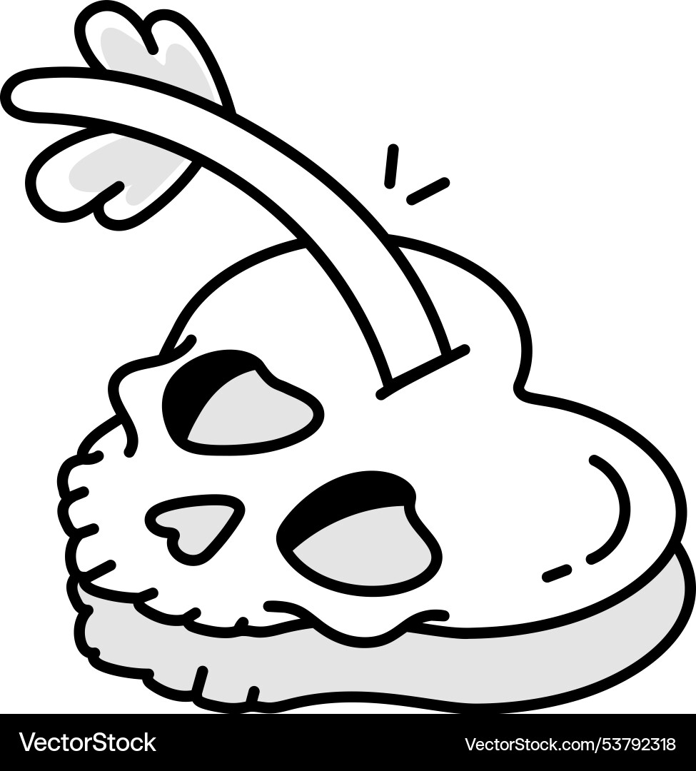 Basic rgba gothic target icon in drawing style Vector Image