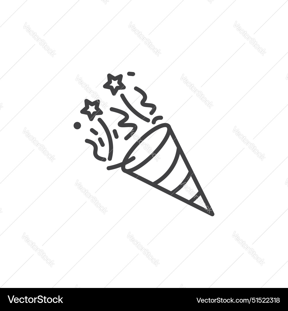 Confetti icon Royalty Free Vector Image - VectorStock