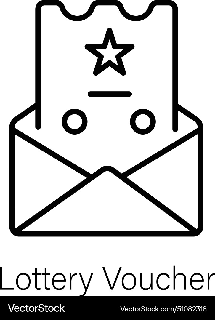Lottery voucher Royalty Free Vector Image - VectorStock