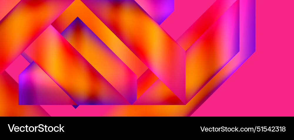 Neon colorful geometric shapes Royalty Free Vector Image