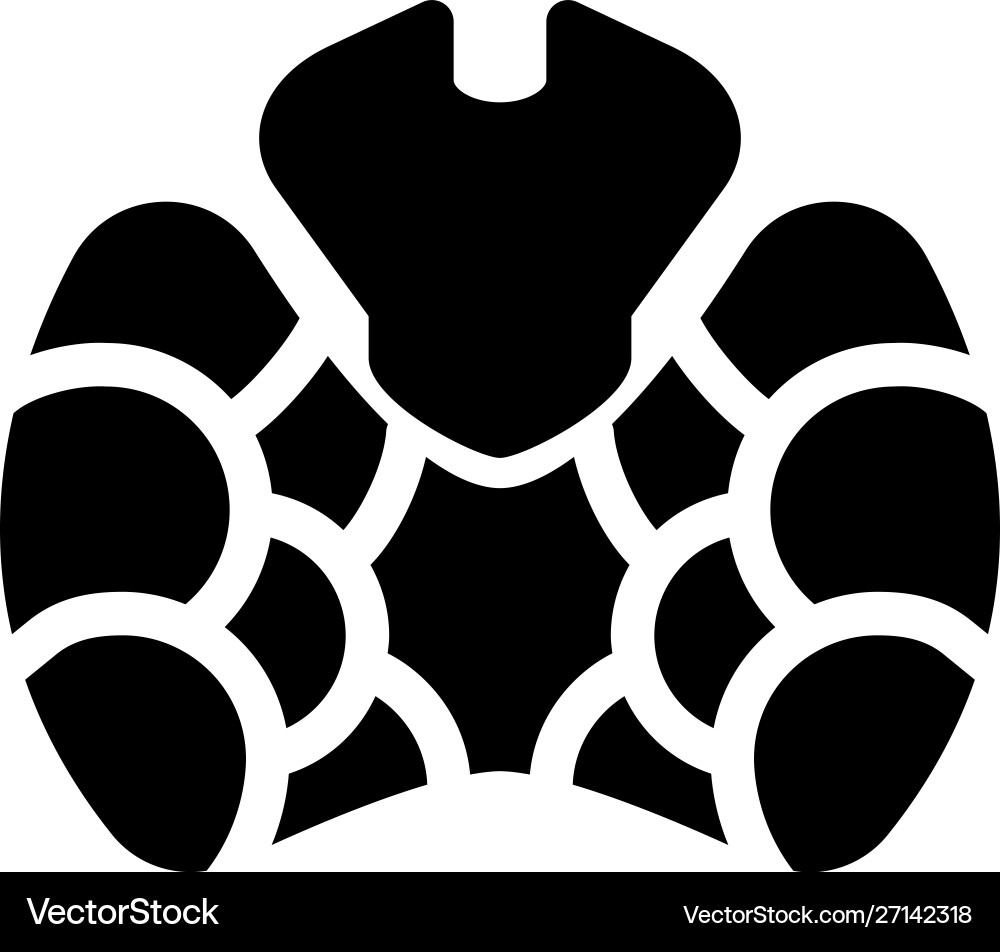 Thyroid solid icon Royalty Free Vector Image - VectorStock