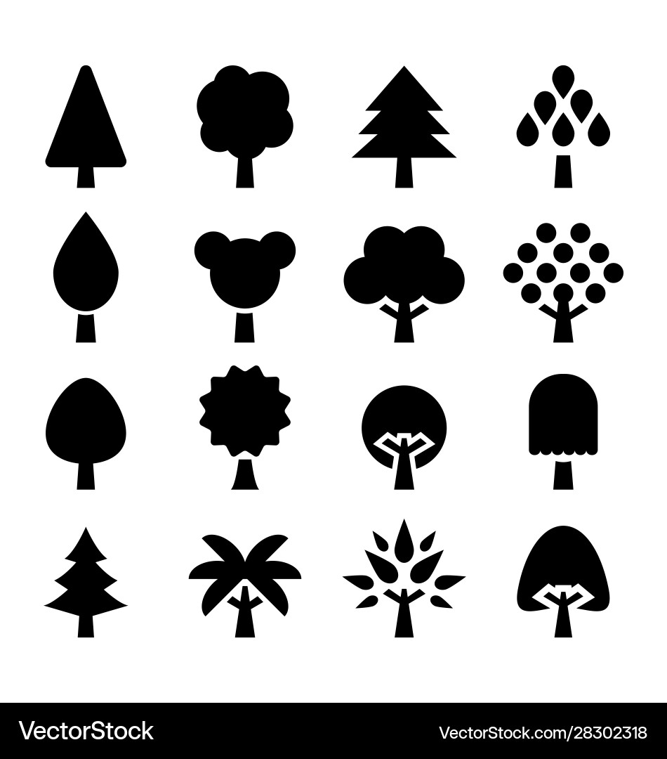 Tree icon Royalty Free Vector Image - VectorStock