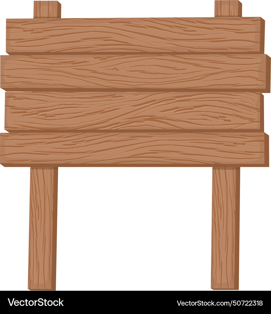 Wooden banner or sign post board Royalty Free Vector Image