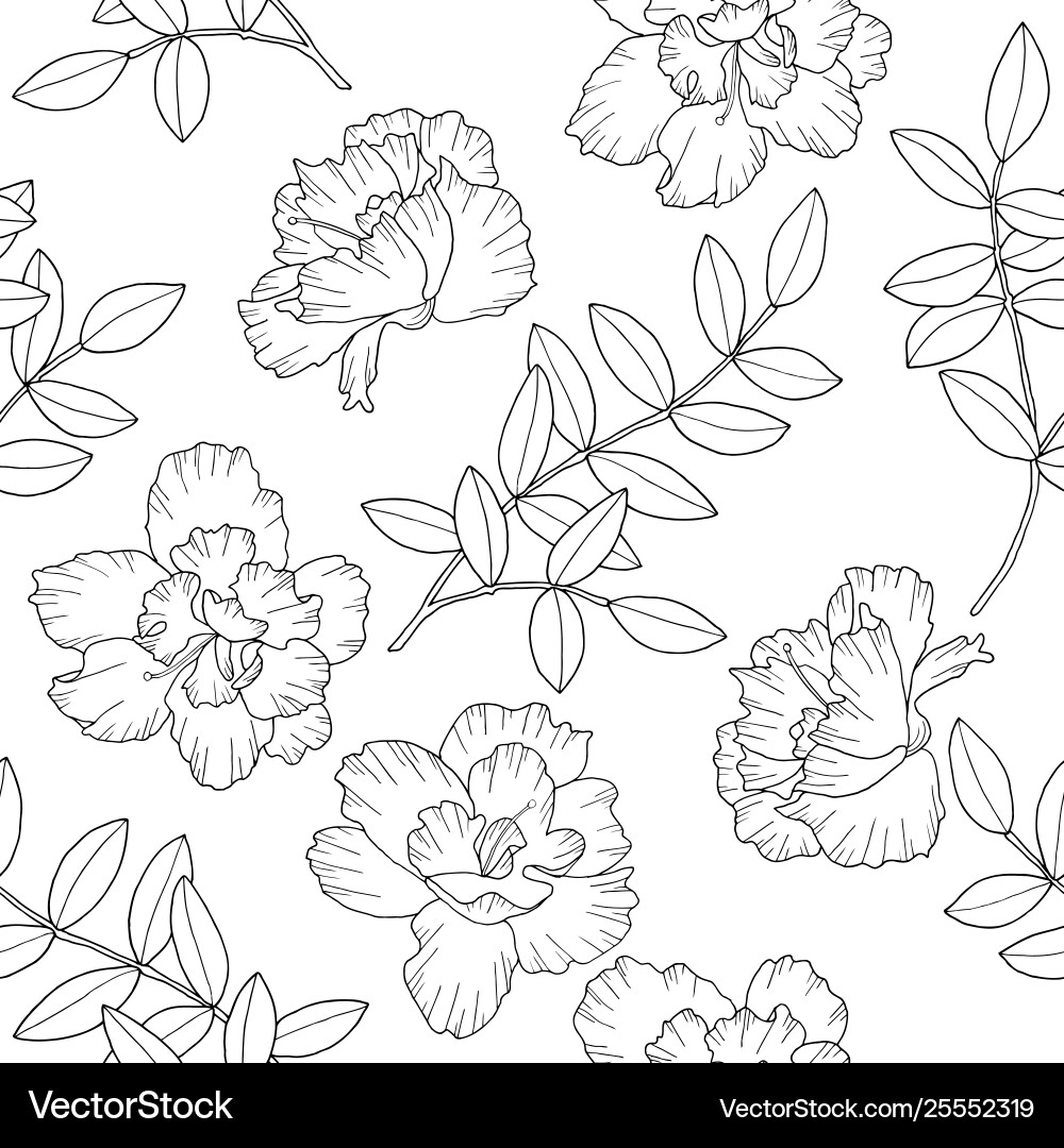 Floral Branch Pattern Royalty Free Vector Image