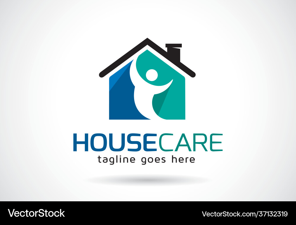 House care logo template design emblem Royalty Free Vector