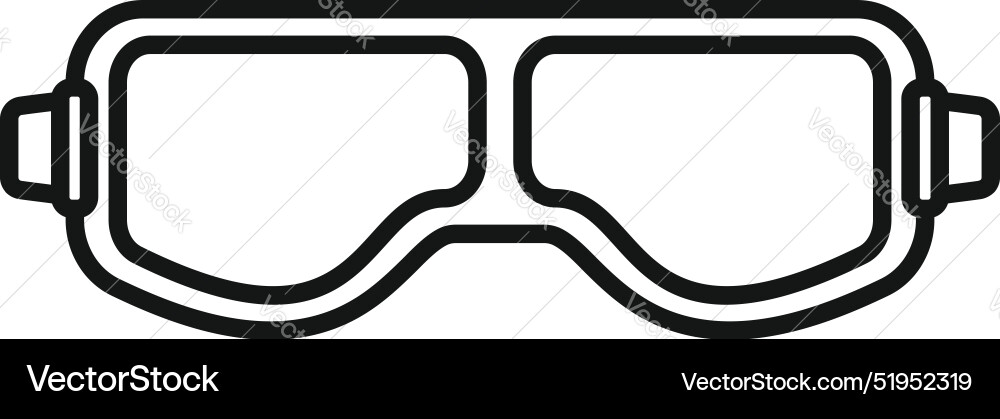 Protective glasses icon representing safety Vector Image
