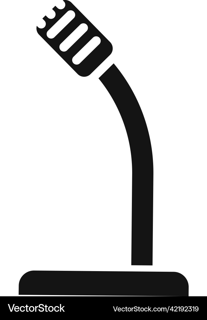 Public speech mic icon audio device symbol Vector Image