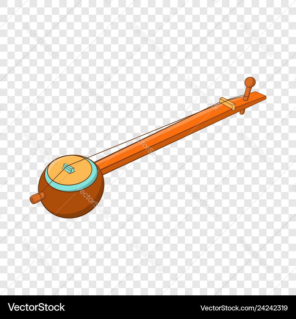 Traditional one string indian ektara icon Vector Image