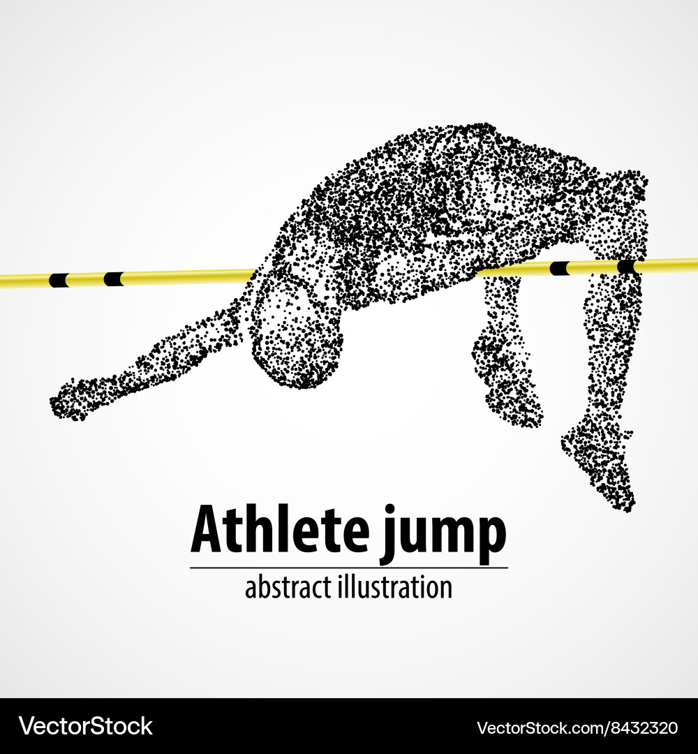 Athletics high jump competition Royalty Free Vector Image