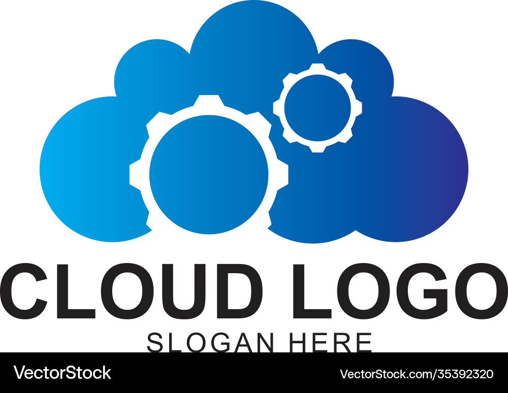 Cloud logo Royalty Free Vector Image - VectorStock