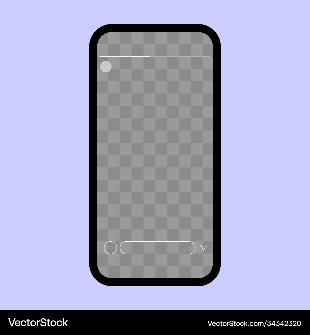 Instagram stories social media interface mockup Vector Image