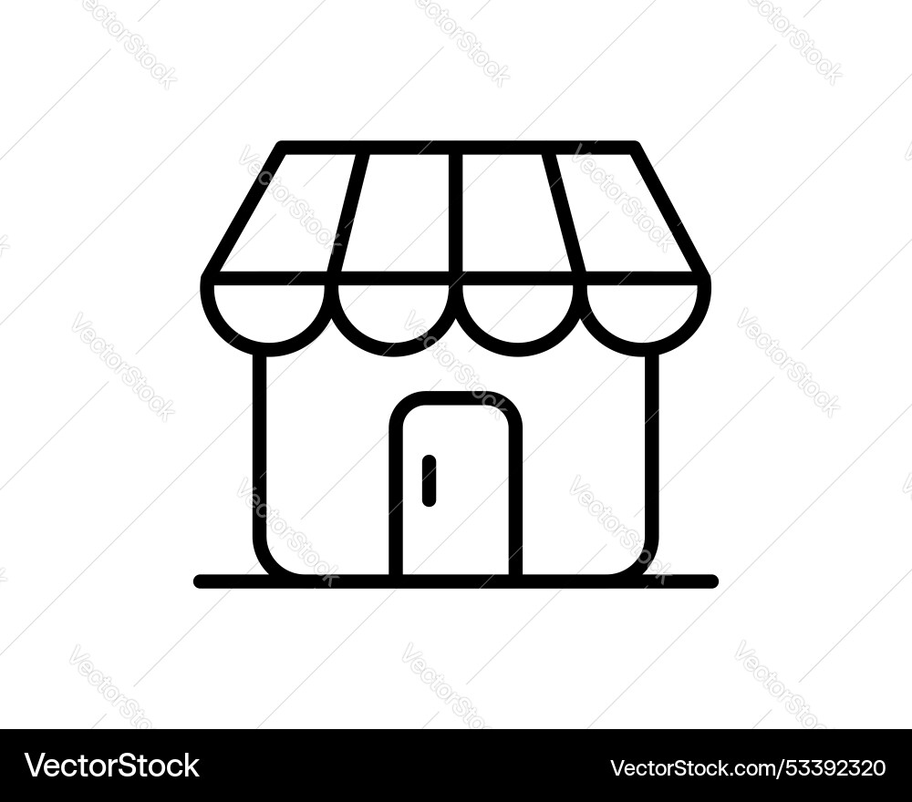 Shopping store logo for mobile e comerce Vector Image