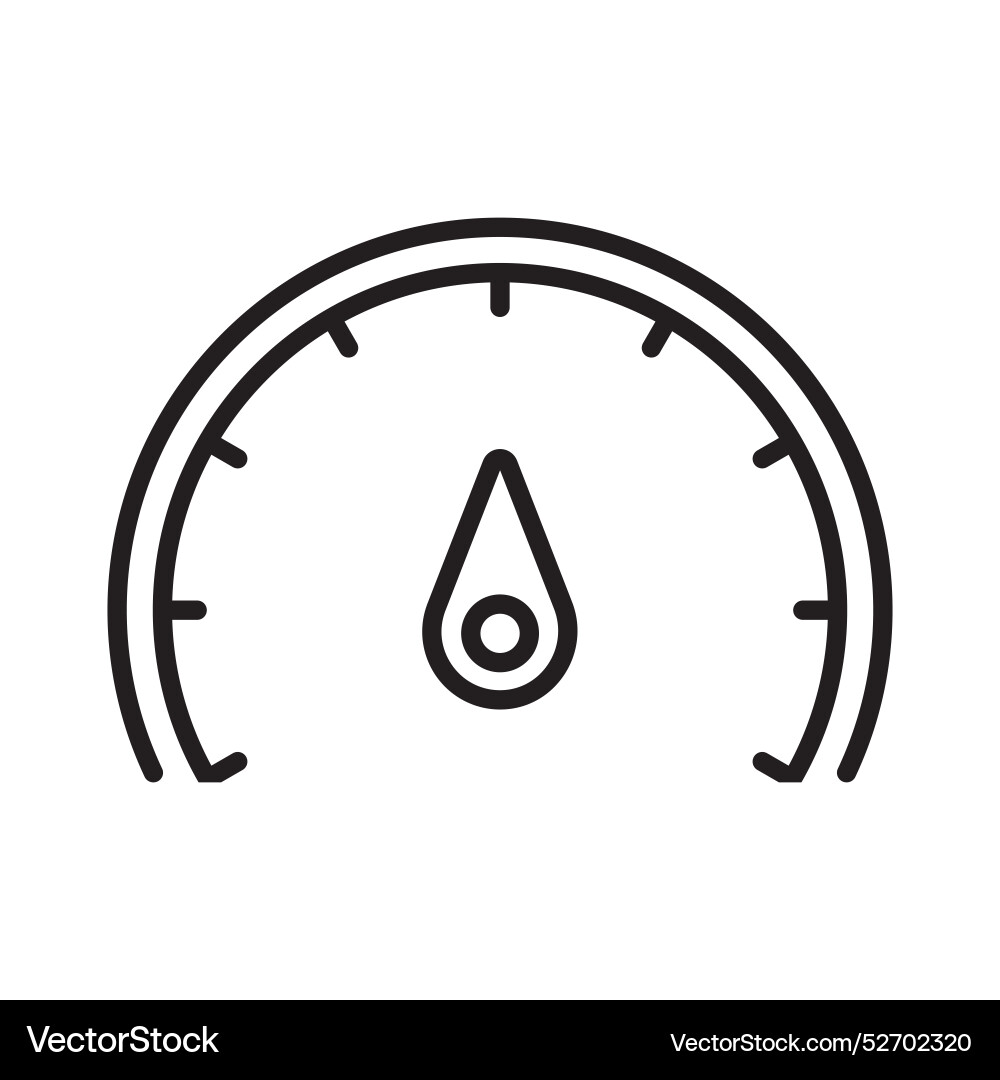 Speedometer mobil icon symbol Royalty Free Vector Image