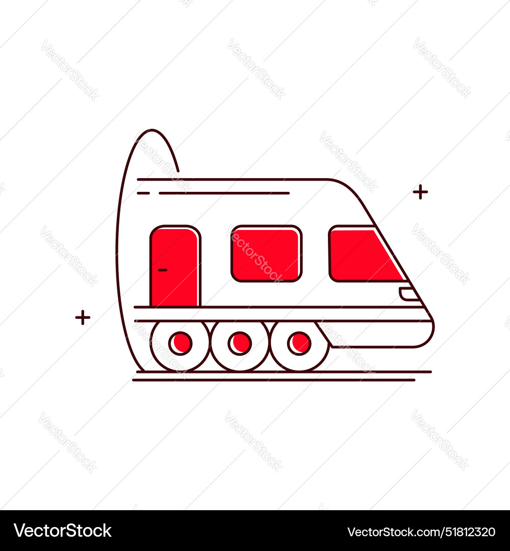 Train railway transport travel Royalty Free Vector Image