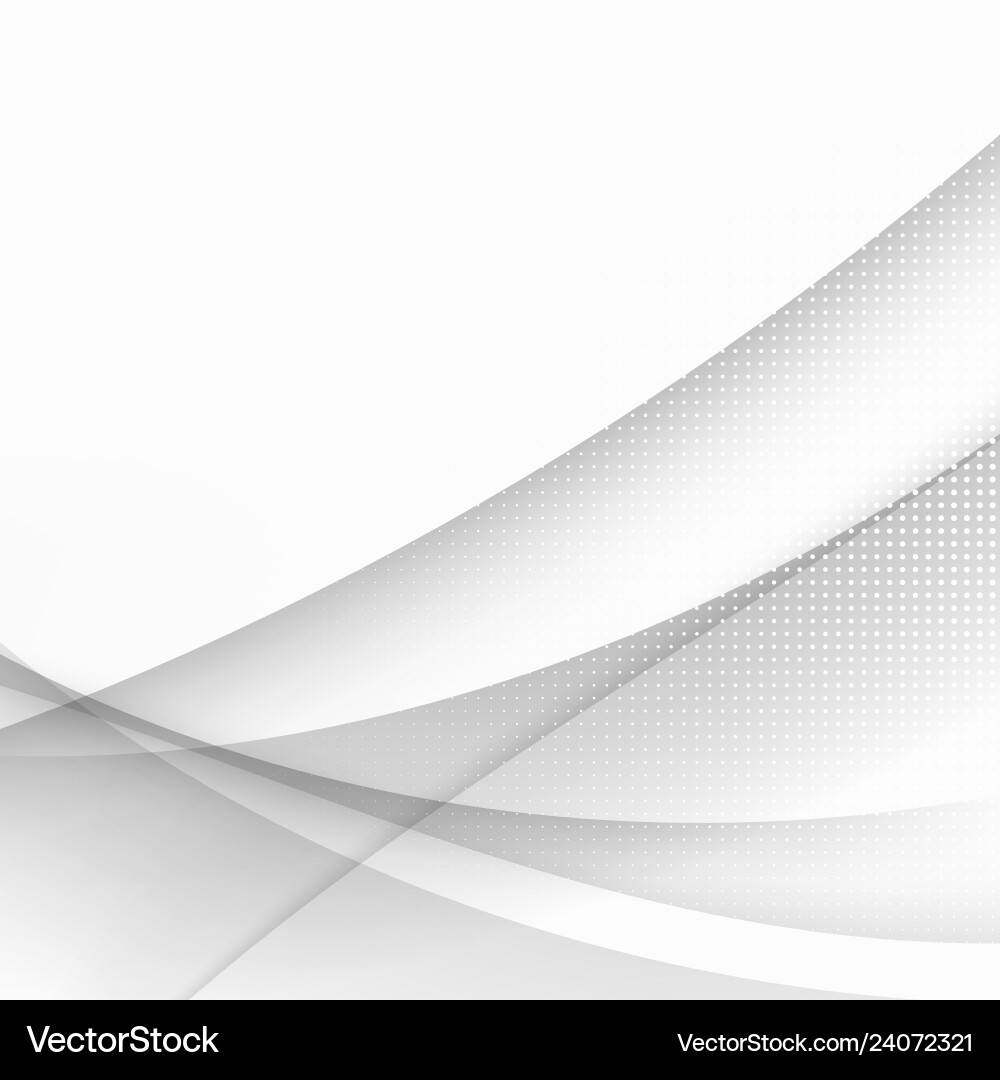 Grey Abstract Waves and Lines Royalty Free Vector Image