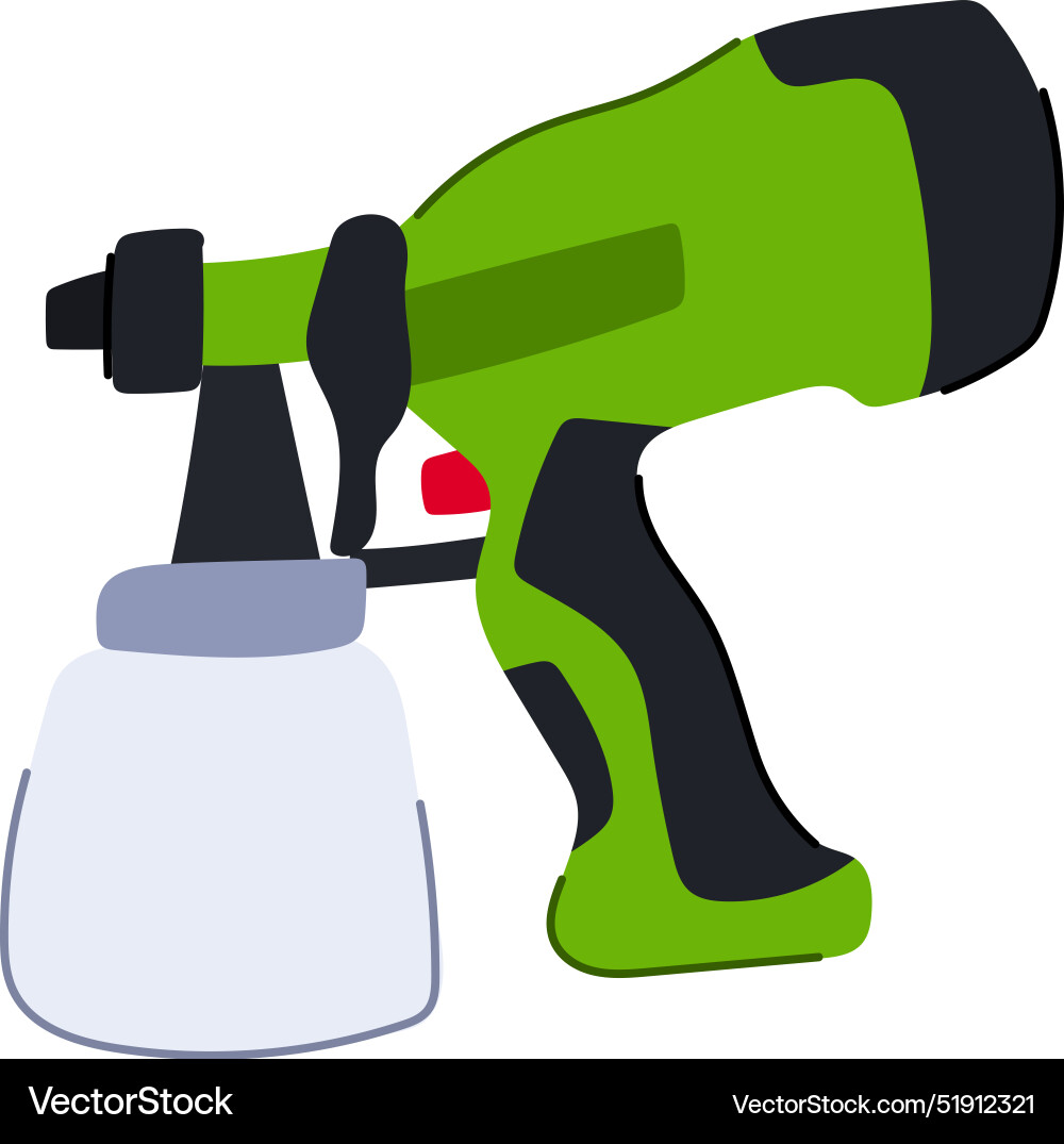 Industry paint sprayer cartoon Royalty Free Vector Image