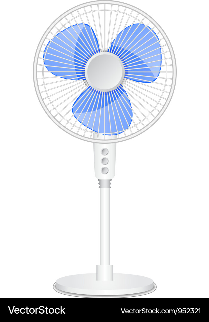 Modern Electric Fan Royalty Free Vector Image - VectorStock