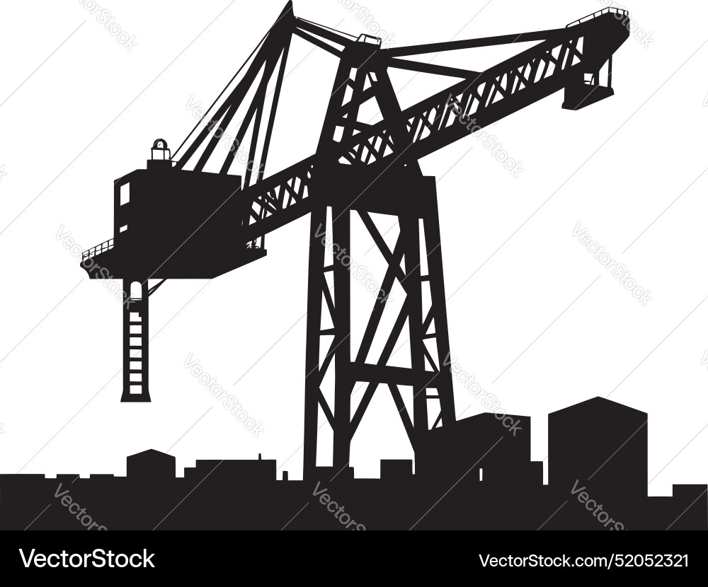 Wharfside container terminal icon shipping port Vector Image
