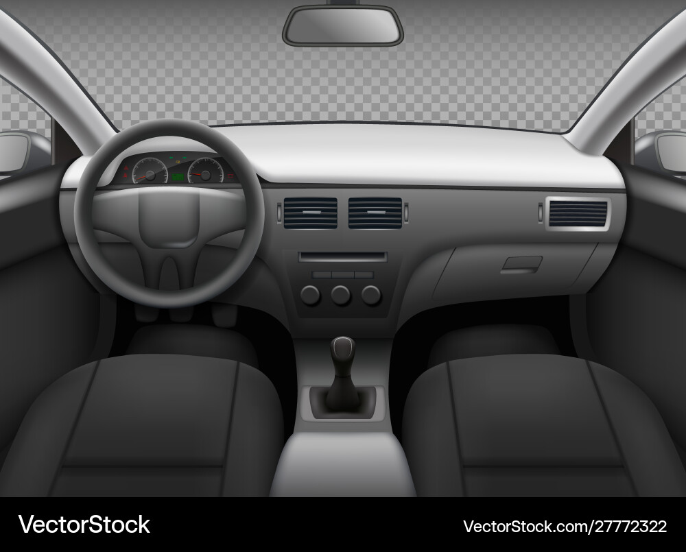 Car Interior - Dashboard View Royalty Free Vector Image