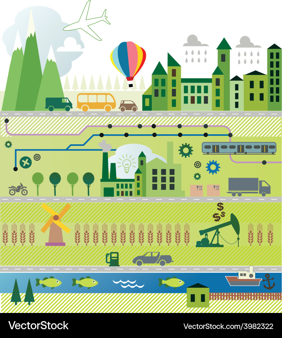 Cartoon map Royalty Free Vector Image - VectorStock