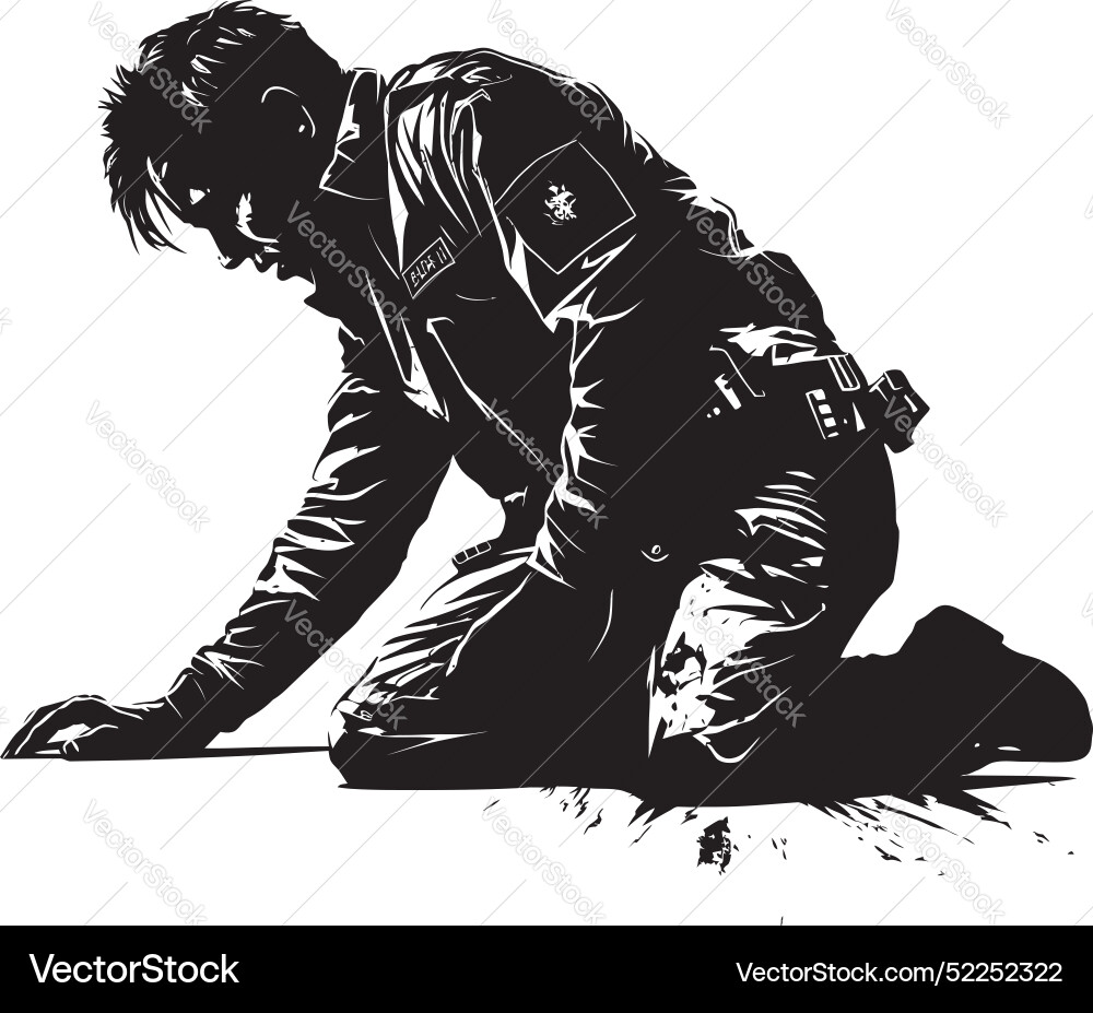 Conflict catalyst police force rage icon brutal Vector Image