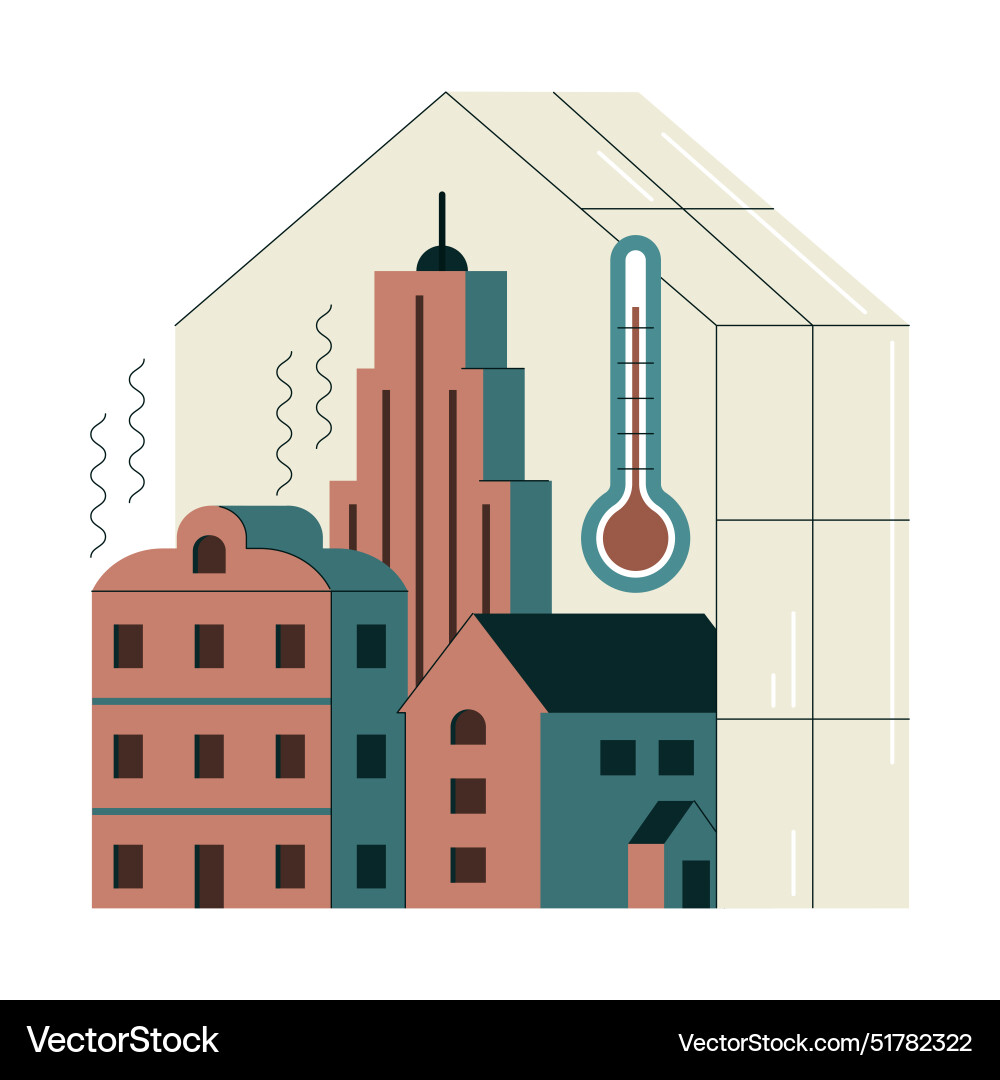 Fossil fuel resources extraction and its Vector Image