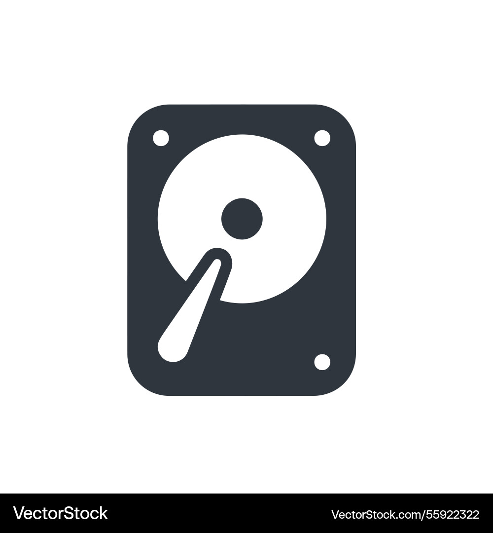Hdd icon Royalty Free Vector Image - VectorStock