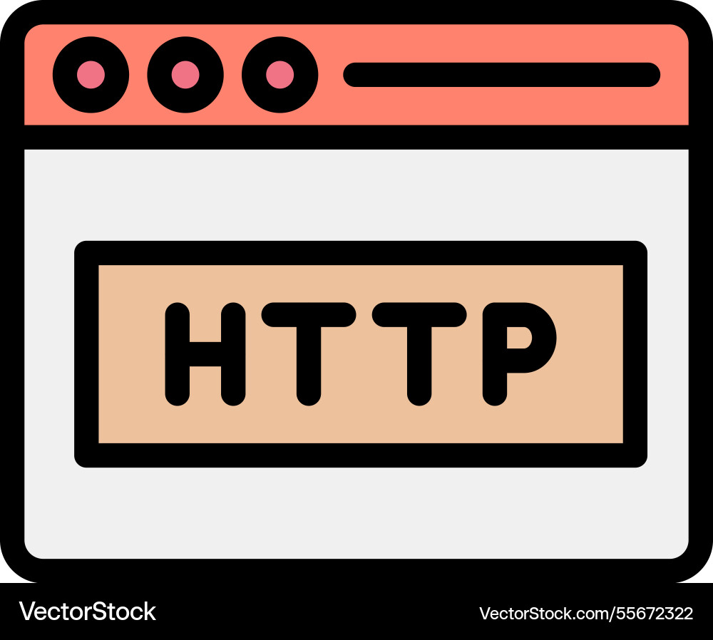 Http icon design Royalty Free Vector Image - VectorStock