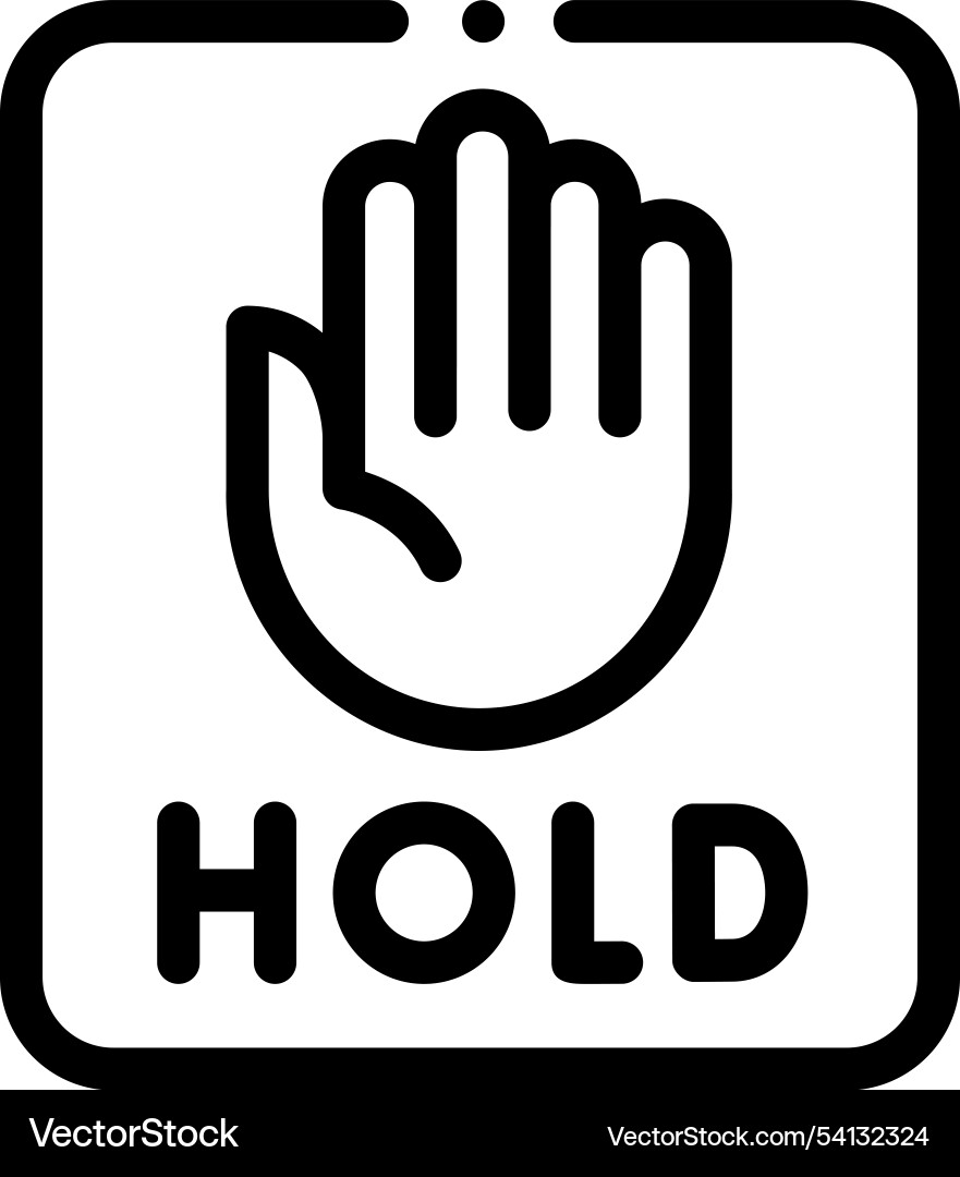 Holder icon thin linear style design isolated Vector Image