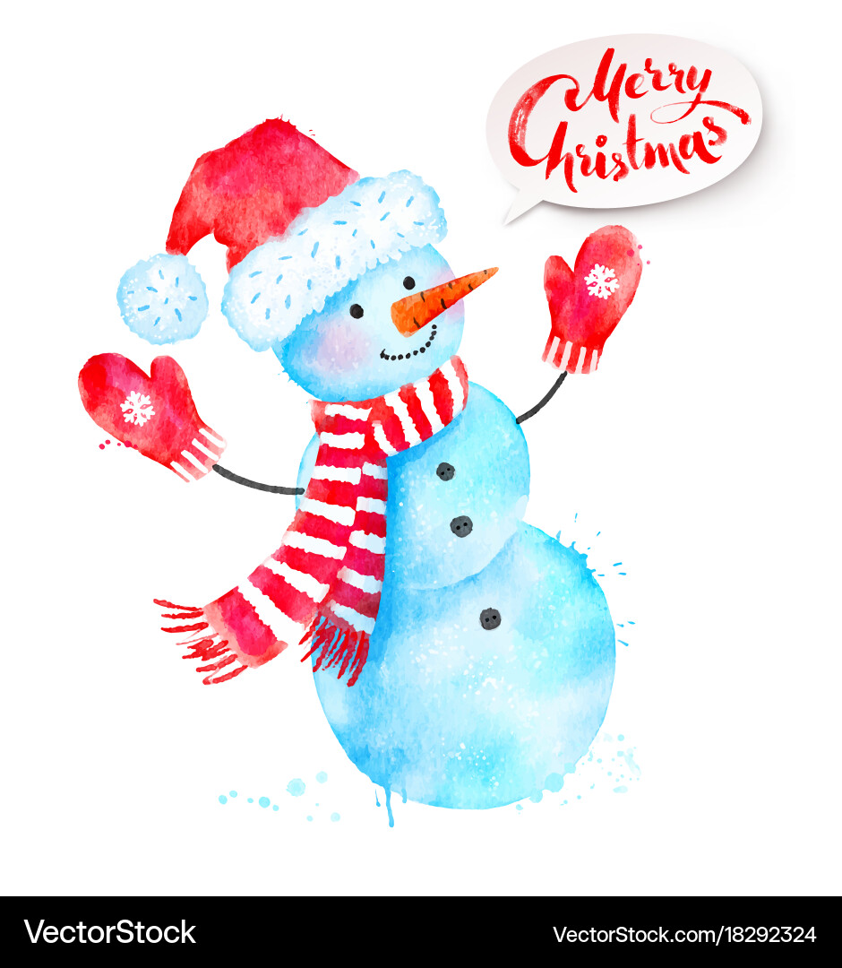 Snowman Royalty Free Vector Image - VectorStock