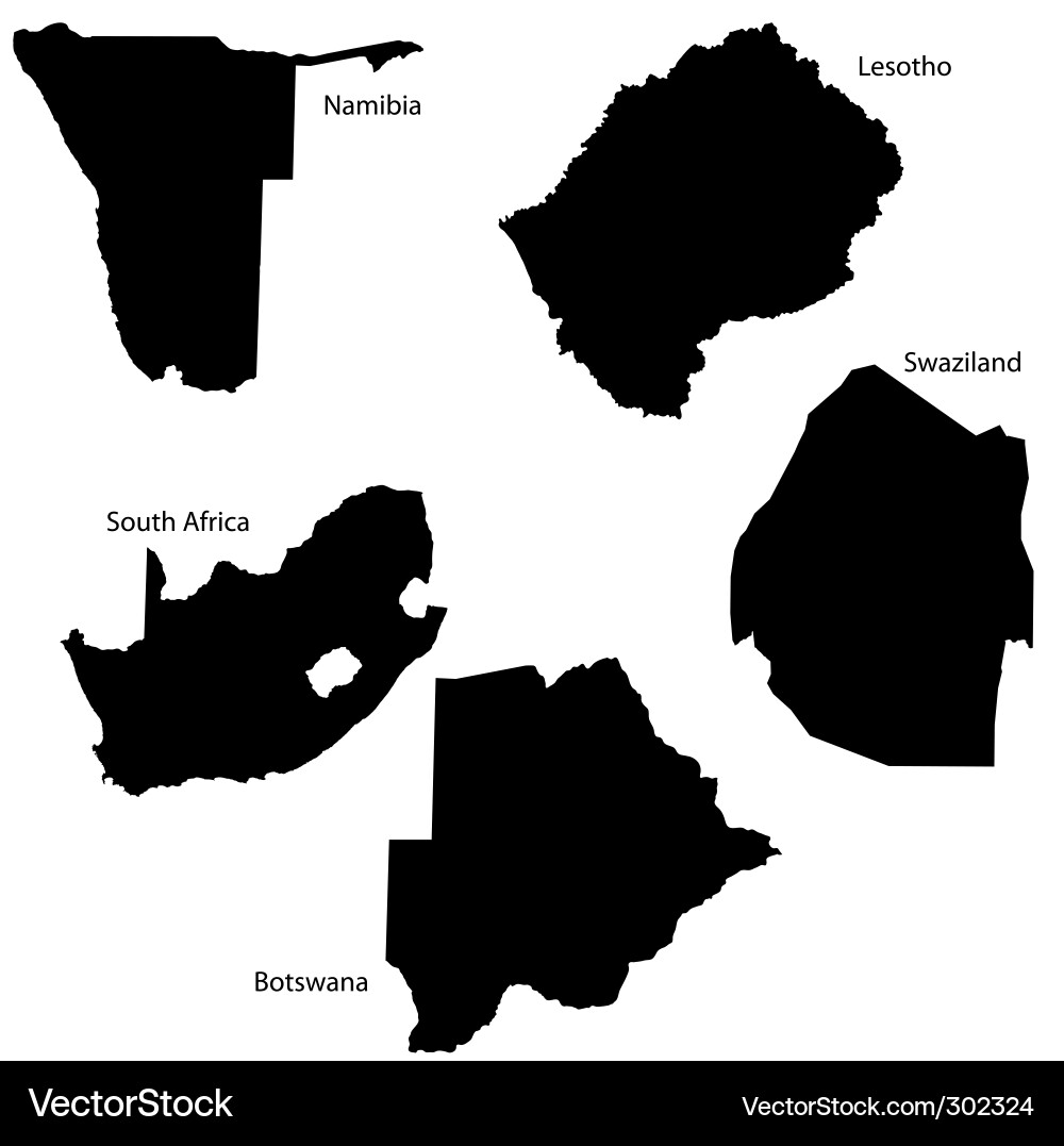 South africa map Royalty Free Vector Image - VectorStock