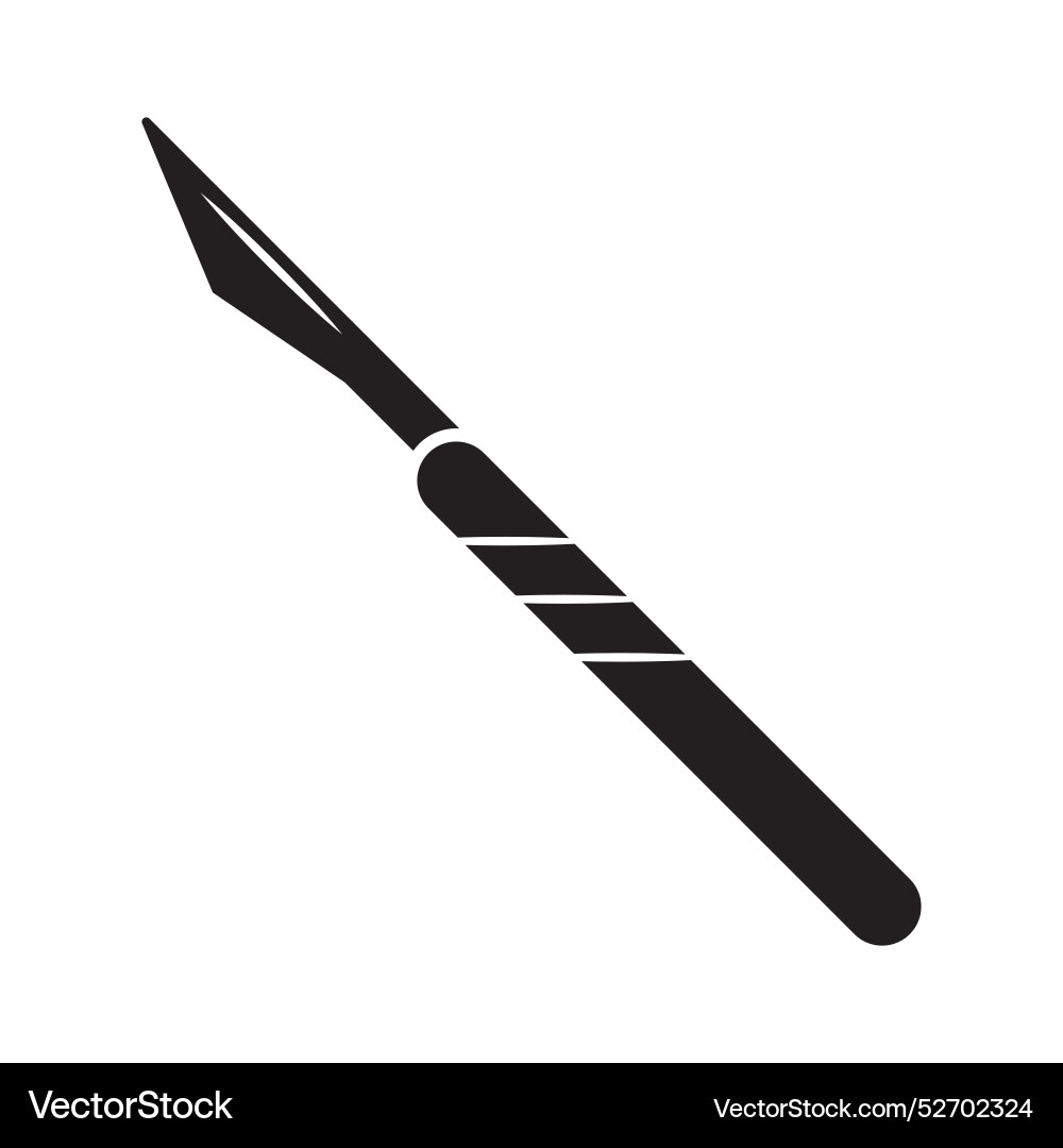 Surgical scalpel icon symbol Royalty Free Vector Image
