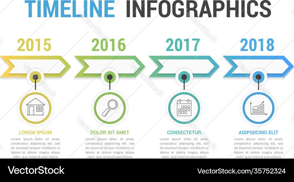 Timeline Royalty Free Vector Image - VectorStock