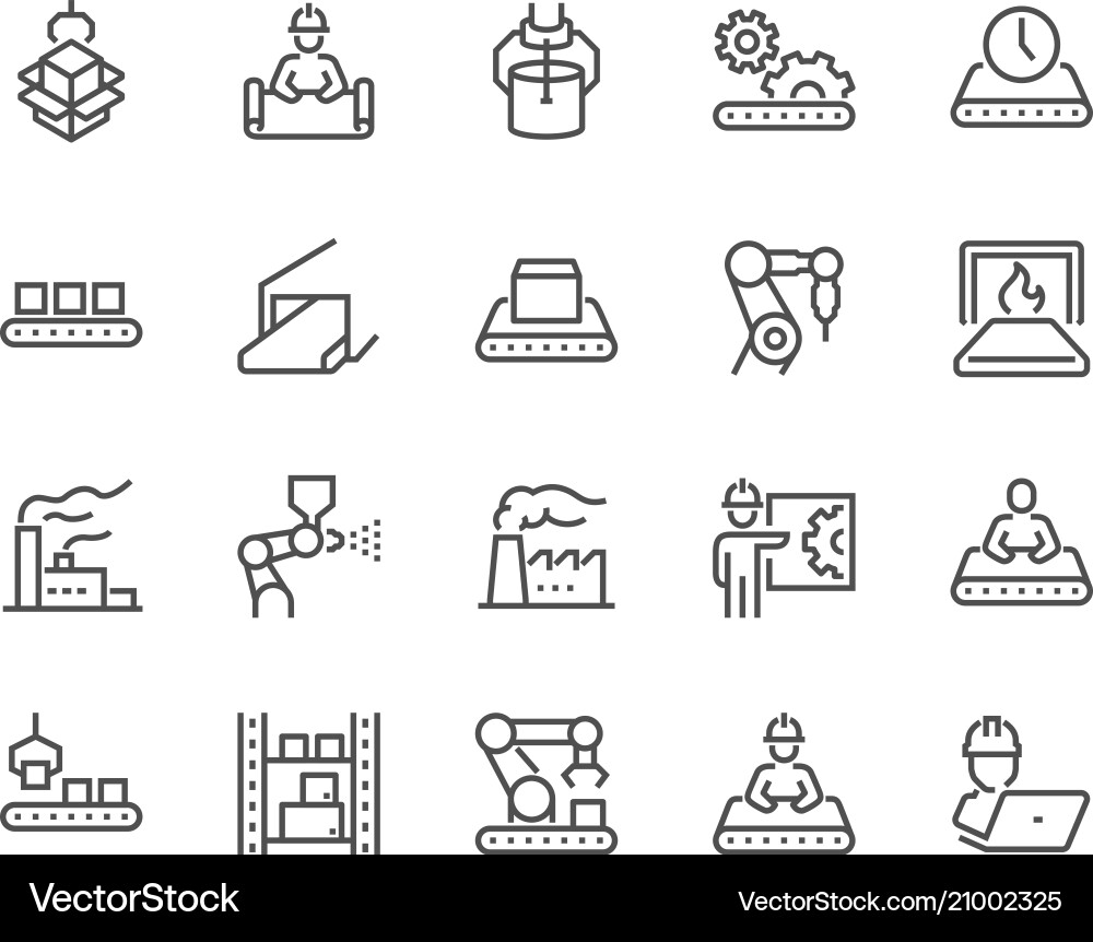 Boxes Cardboard Conveyor Production Vector Images (over 1,600)