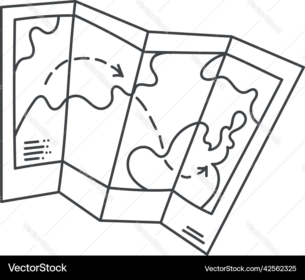 Map outline Royalty Free Vector Image - VectorStock