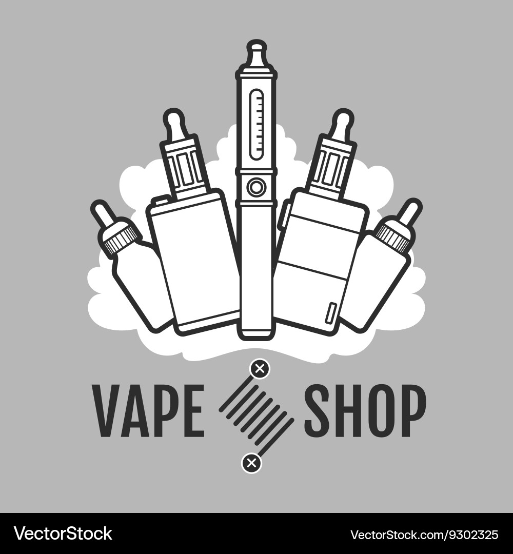 Vape Label Symbol Lizenzfreies Vektorbild - VectorStock