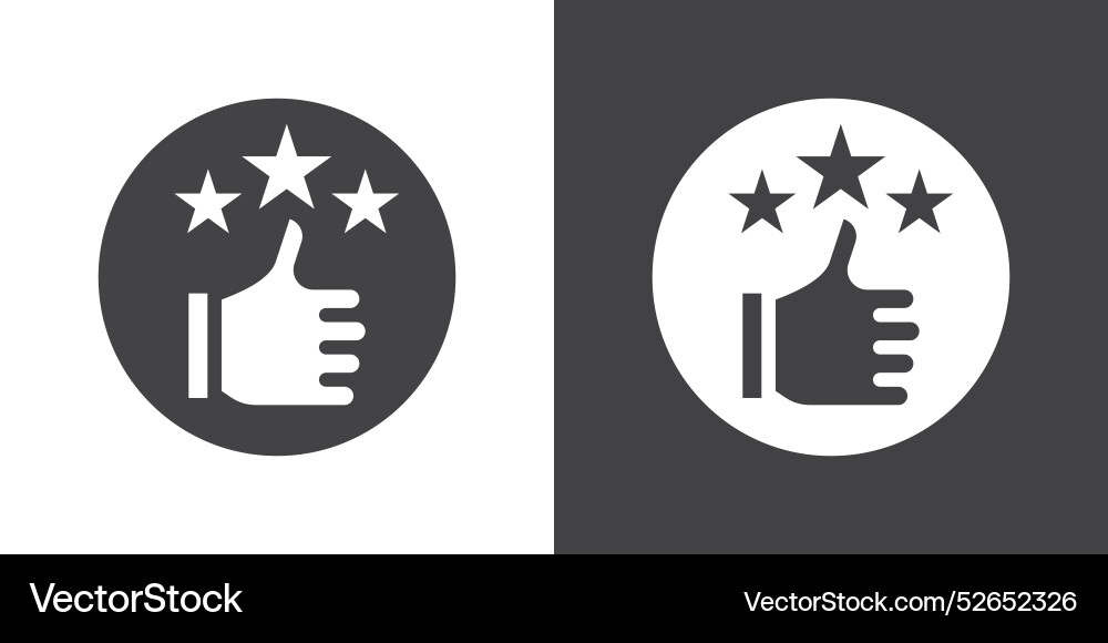 Appreciation icon thin line set Royalty Free Vector Image