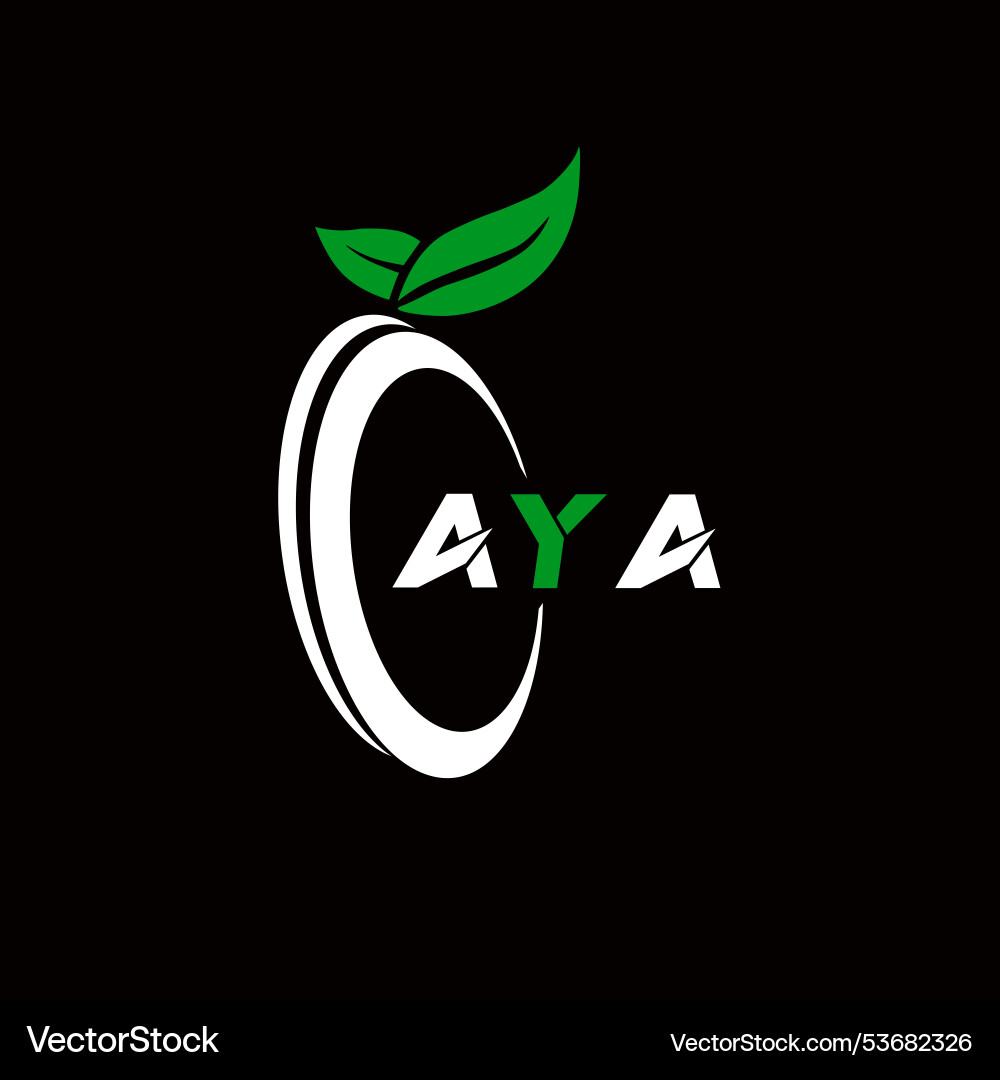 Aya creative minimalist letter logo unique Vector Image