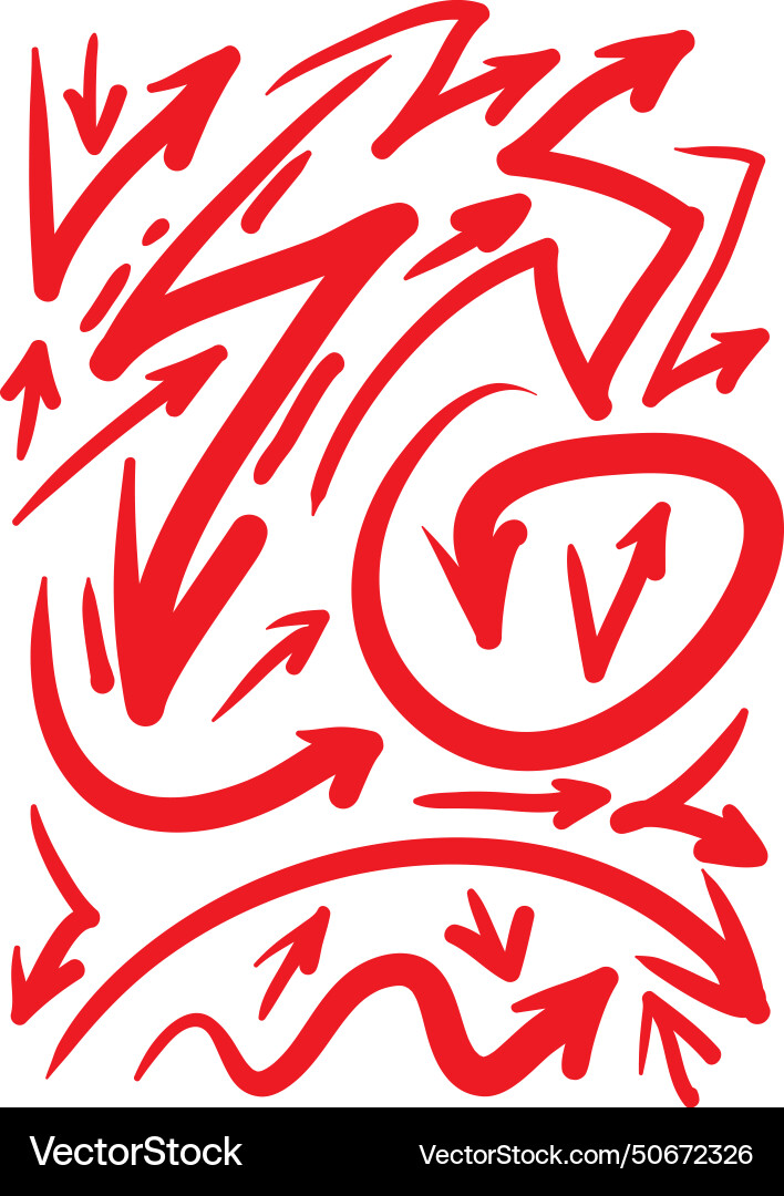 Simple arrows Royalty Free Vector Image - VectorStock